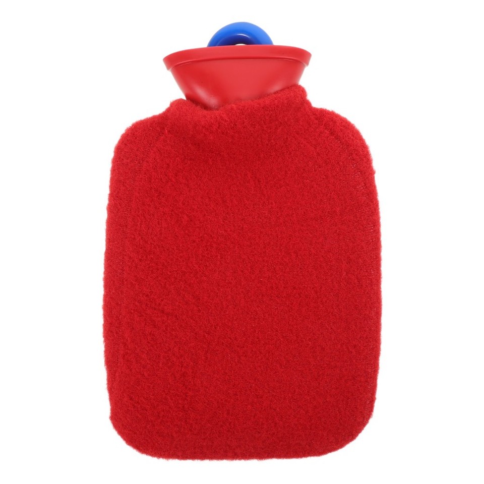 Portable Refillable Warm Water Bottle: 800ml Red Hot Water Pack with ...