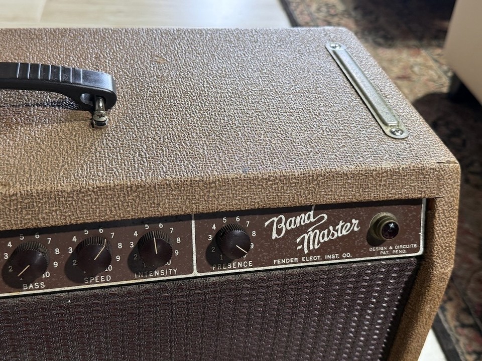 1960 Fender Bandmaster amp rare Brown Tolex w/factory 3x10's w ...