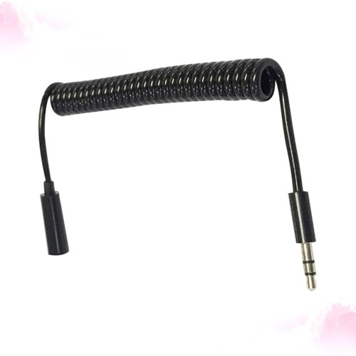 1m Flexible 3.5mm Audio Extension Cable for Headphones Spring Black | eBay