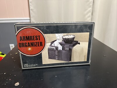 6 pocket - Couch Arm Rest Organizer - Man Cave Remote Holder Couch Kit ...