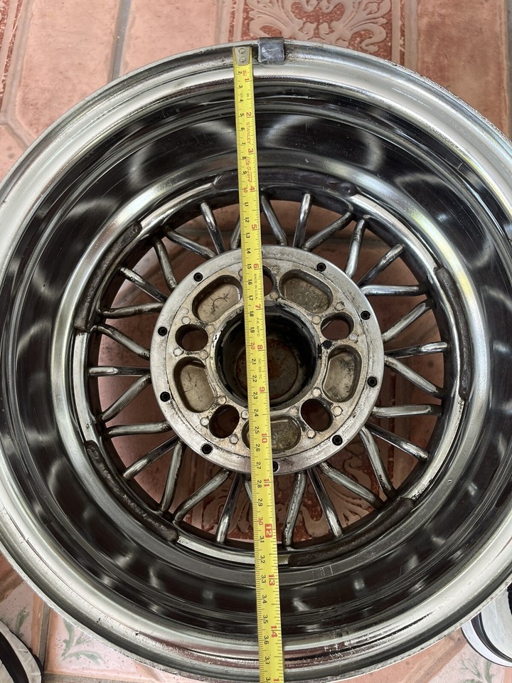 Vintage Cragar STAR WIRE Chrome Gold 14”x7” 4.75 Lug Bolt 30 Spoke Rim ...