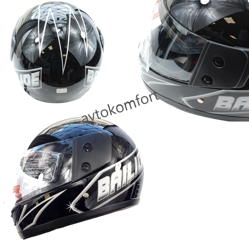 Helmet With Visor Motorcycle Motorbike Full Face Helmets Size S/M 55-58 ...