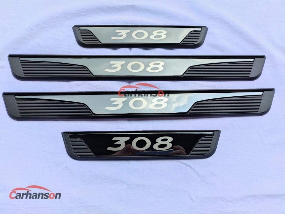 For Peugeot 308 Car Accessories Door Sill Protector Scuff Guard Cover ...