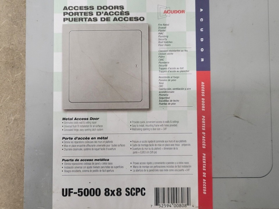 ACUDOR 8in. x 8in. Universal Ceiling & Wall Access Door UF-5000 | eBay