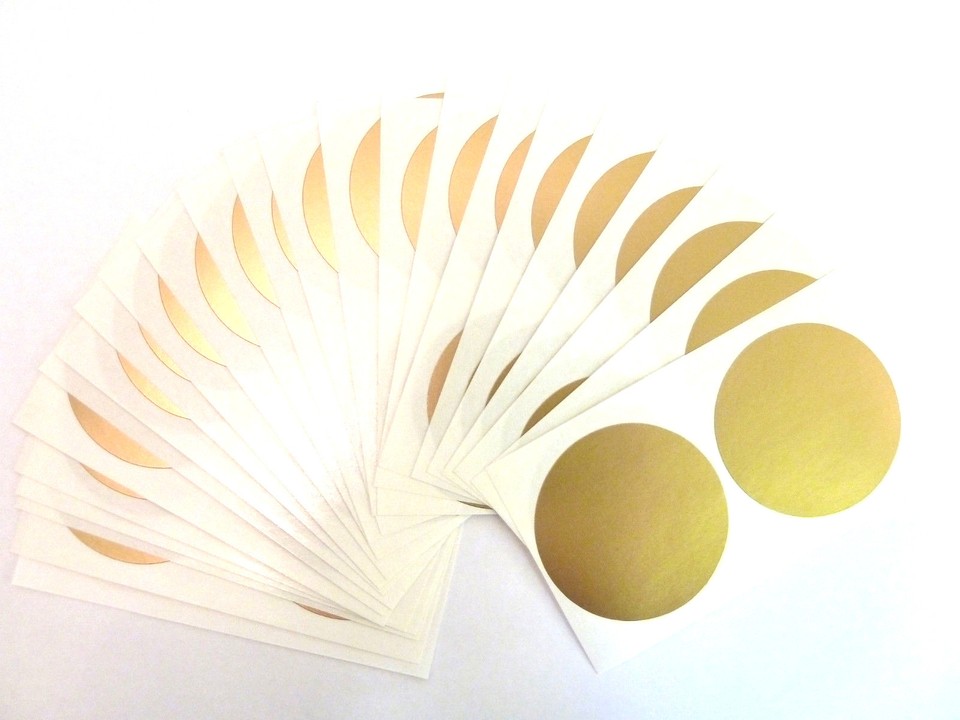 50mm (2 inch) Round Stickers Coloured Circles Circular Sticky Labels 42 ...