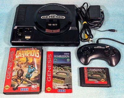 Sega Genesis Model 1 High Definition Graphics Console Bundle w 2 Games ...