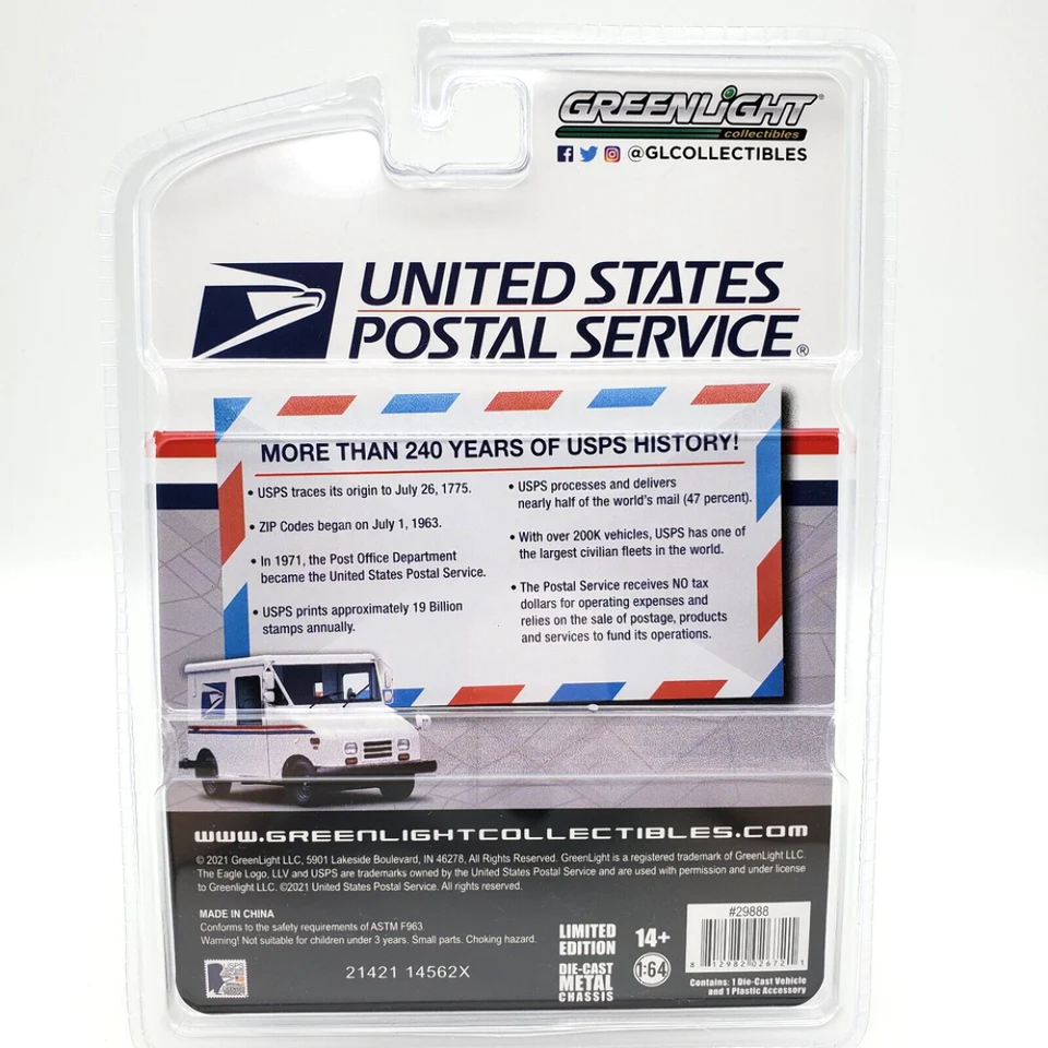 Greenlight 1:64 USPS LLV Postal Delivery Vehicle & Mailbox | eBay
