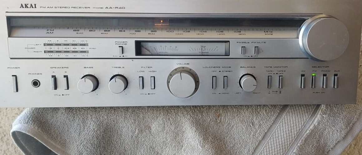 Vintage Akai Model AA-R40 stereo receiver (tested) Japan | eBay