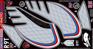 BMW R Nine T 2014 15 16 17 18 R9T Motorcycle Tank Knee Pad Protection ...