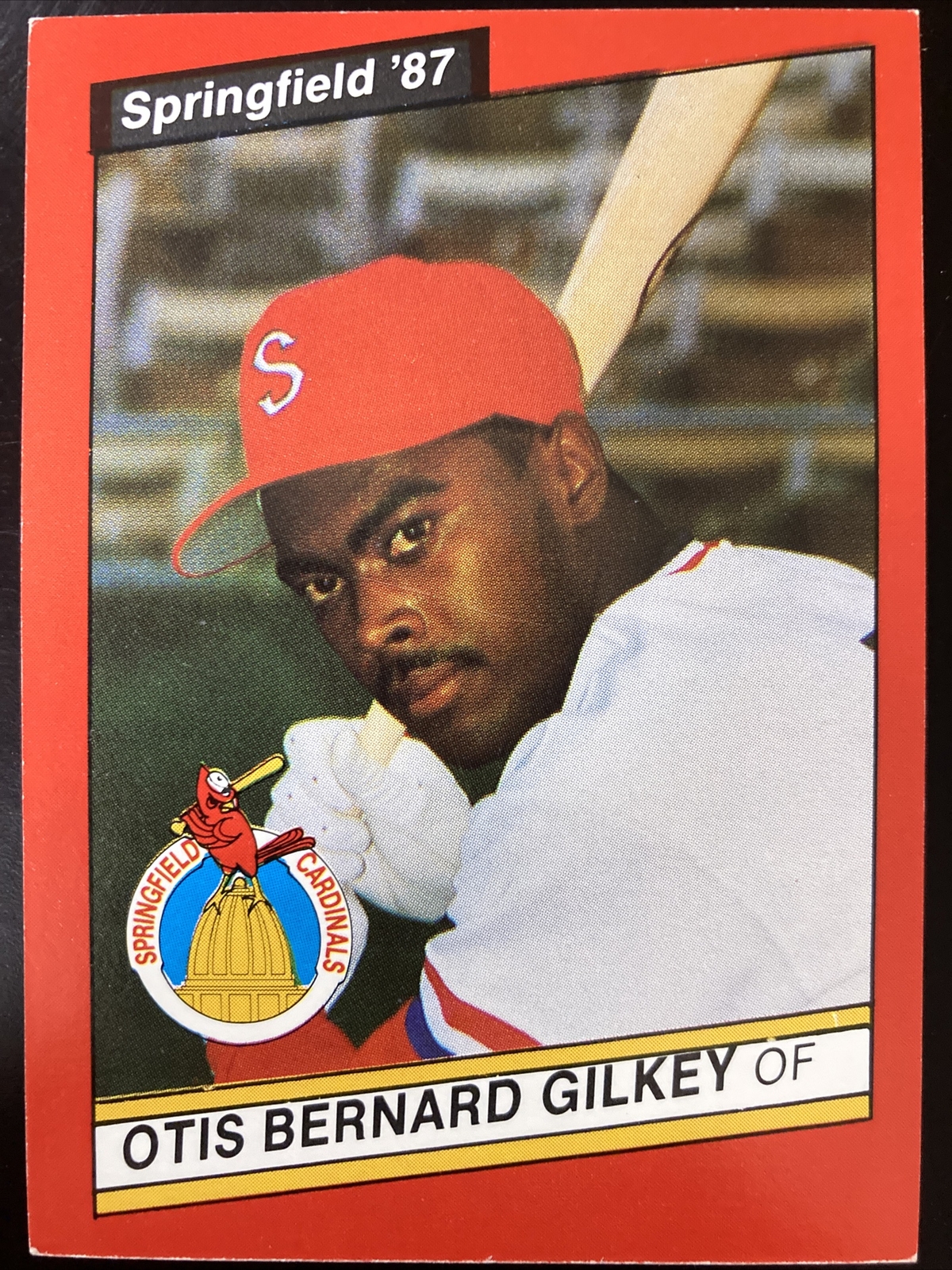 Bernard Gilkey 1987 Best Cards Springfield Cardinals Rookie Card #25 ...