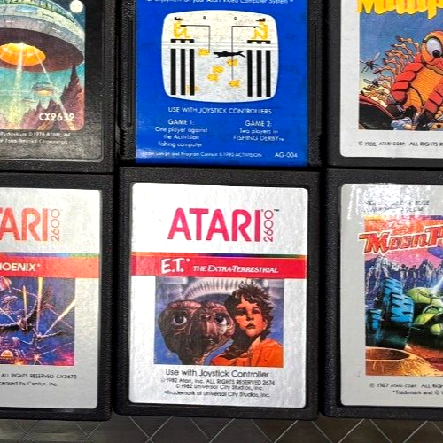 E.T. The Extra-Terrestrial for Atari 2600 Game Console-1982-Silver ...