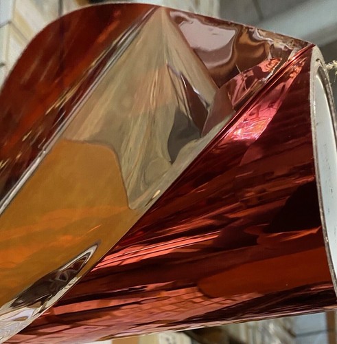 RED REFLECTIVE CHROME MIRROR TINT FILM! 30"X25 FEET | eBay
