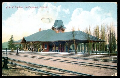 COLLINGWOOD Postcard 1910 GTR Train Station by Stedman | eBay Australia