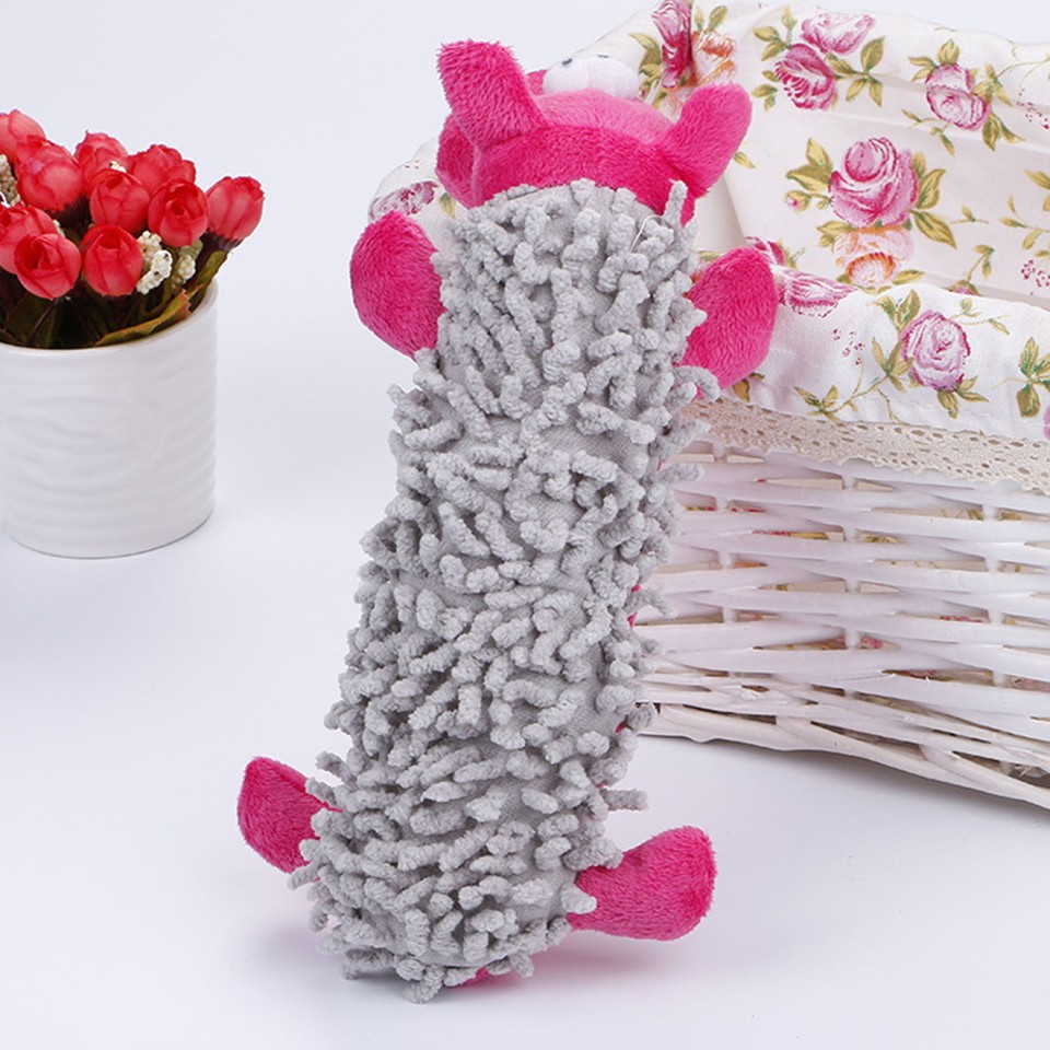 Pet Chew Toy Hippopotamus Design Dog Soft Plush for Chewing Teeth Frog ...