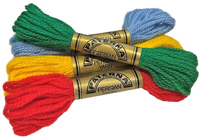 77 COLORS Paternayan Paterna Persian wool Yarn 8 yds 3-ply needlepoint ...