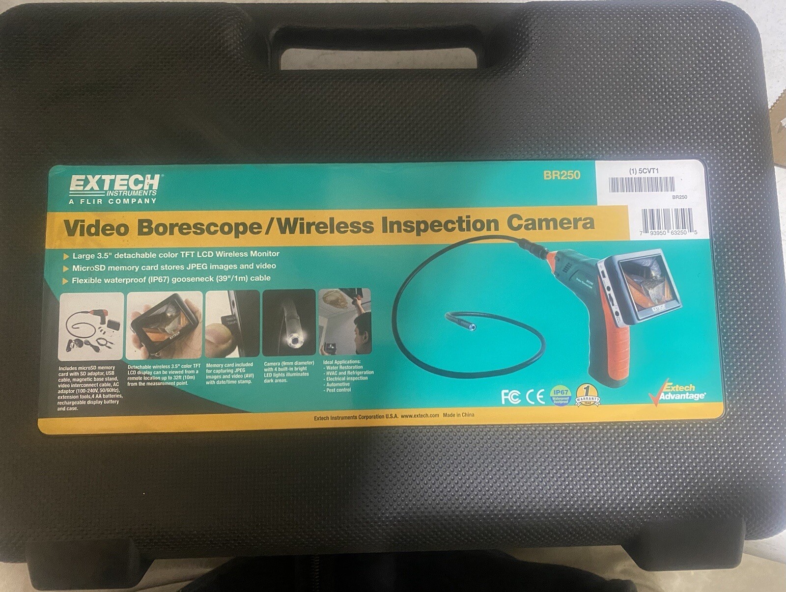 Extech BR250 Video Borescope Wireless Inspection Camera for sale online ...