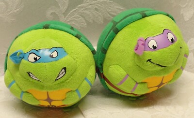 TY Beanie Ballz 5" Ninja Turtle Donatello Leonardo Plush Toy Ball 2013 ...