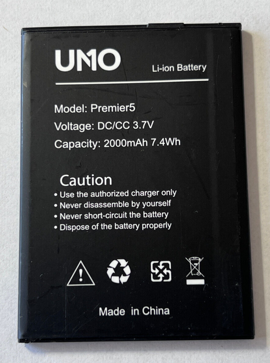 UNO Premier 5 Original OEM Cell Phone Battery 2000mAh 7.4Wh *GUARANTEED ...