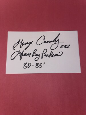 GEORGE CUMBY Signed Auto 3x5 Index Card GREEN BAY PACKERS | eBay