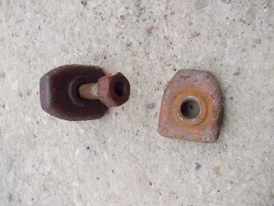 Case DC Tractor Original (2) cast wheel hub to rim buckles buckle w ...
