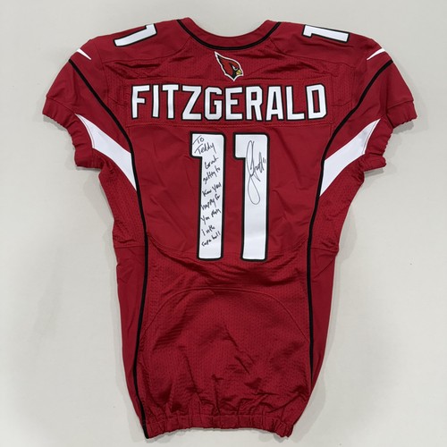 Larry Fitzgerald #11 Arizona Cardinals Autographed Game-Issued Jersey ...