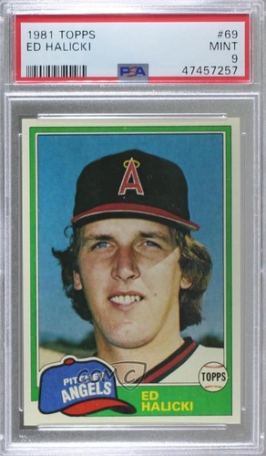 1981 Topps Ed Halicki #69 PSA 9 MINT | eBay