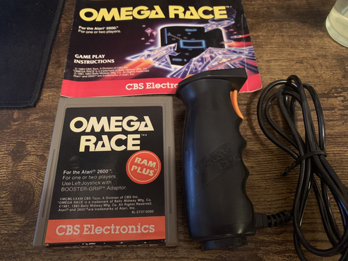 TESTED Atari 2600 Game OMEGA RACE / Booster Grip Controller / Manual | eBay