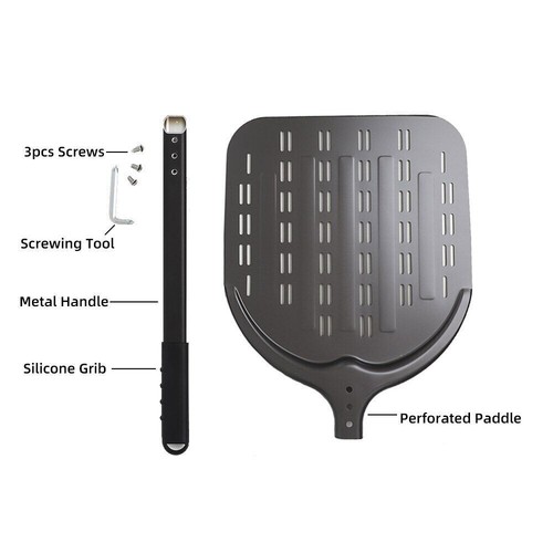 12 Inch Short Handle Shovel Kitchen Utensils Shape Pizza Turner Baking ...