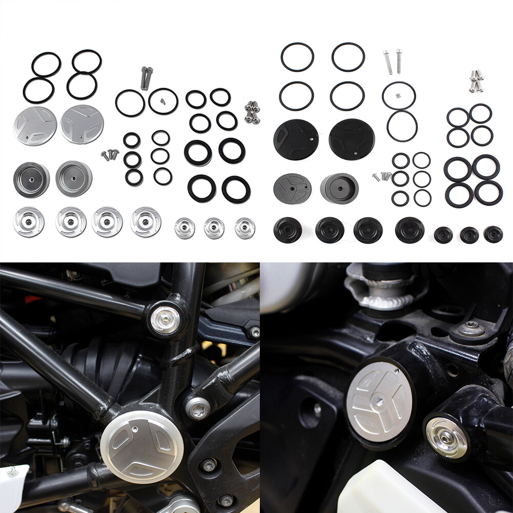 Aluminum Frame Hole Plug Cap Cover Set For BMW R1200GS LC R1250GS ADV ...
