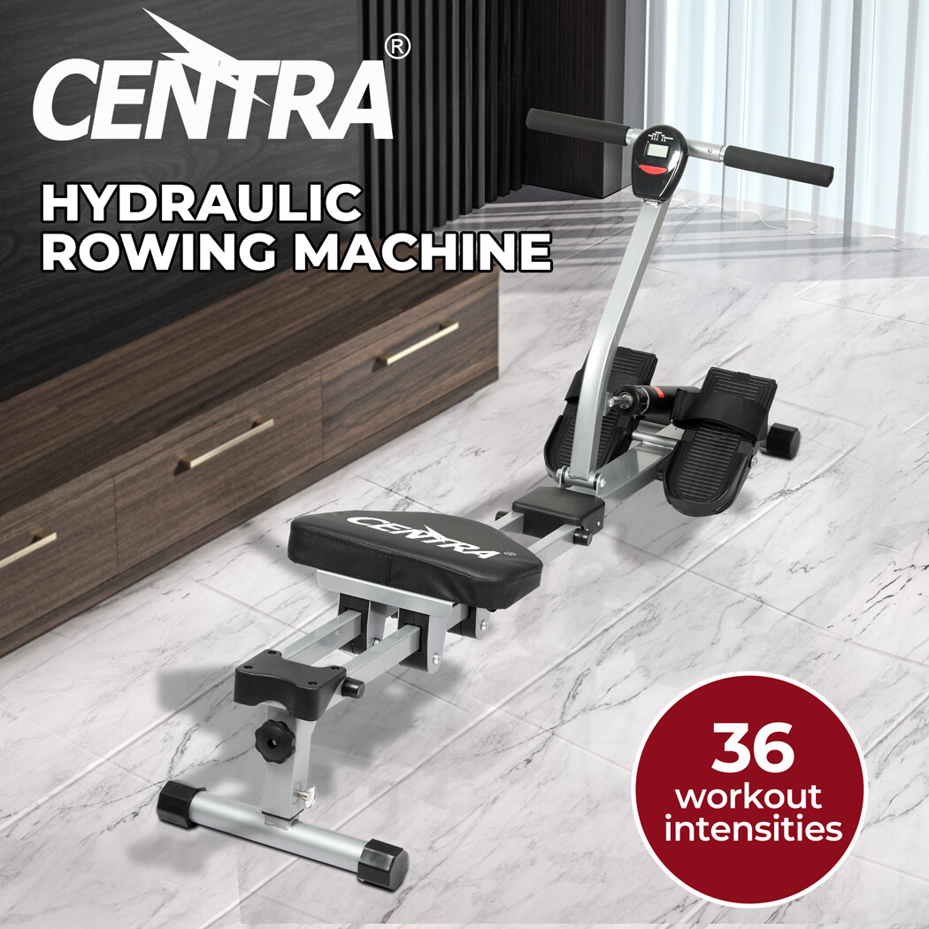 Centra Hydraulic Rowing Machine 12 Levels Resistance Cardio Exercise ...