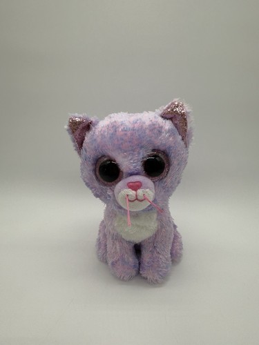 Ty Beanie Boos CASSIDY the 6" Purple Cat Stuffed Animal Toy Plush 2021 ...