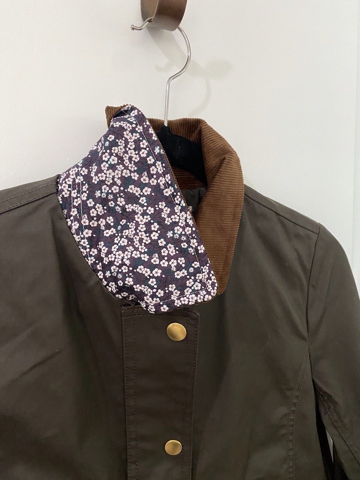 J. Crew X Liberty of London Barn Jacket With Floral Trim, Size XXS | eBay