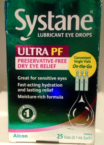 Systane Ultra PF Eye Drops 25 Vials 0.7 mL Exp. 2026 | eBay