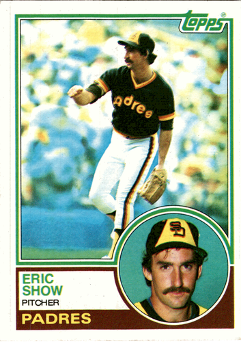 1983 Topps #68 Eric Show San Diego Padres Rookie | eBay