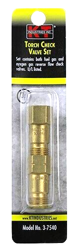 Welding Torch Check Valve Set, Both Fuel & Gas Reverse Flow Check ...