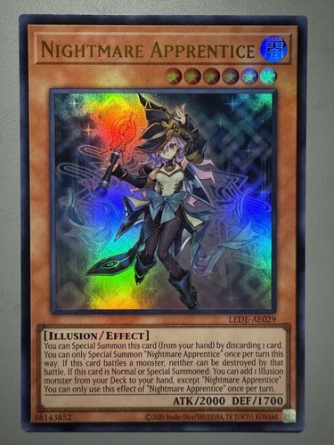 YUGIOH NIGHTMARE APPRENTICE ASIA ENGLISH EDITION LEDE-AE029 ULTRA RARE ...