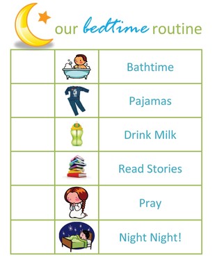 Bedtime Routine Chart For Adults See More on | Silktool Did You Know?
