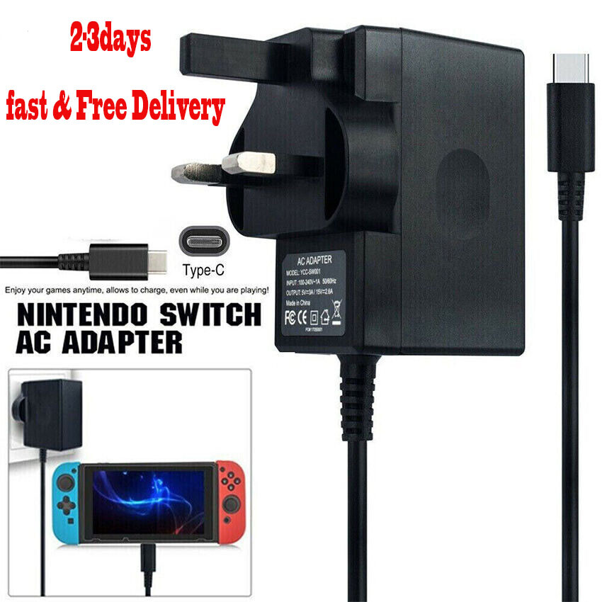 For Nintendo Switch Mains Adaptor / Adapter Charger Plug Fast Charging ...