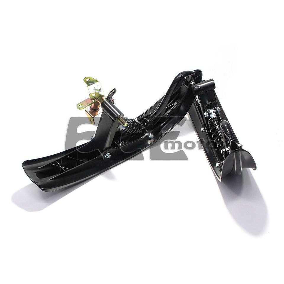 Snowmobile Front Sled Sleds Black Plastic Skis Kit For Snowmobile ATV ...