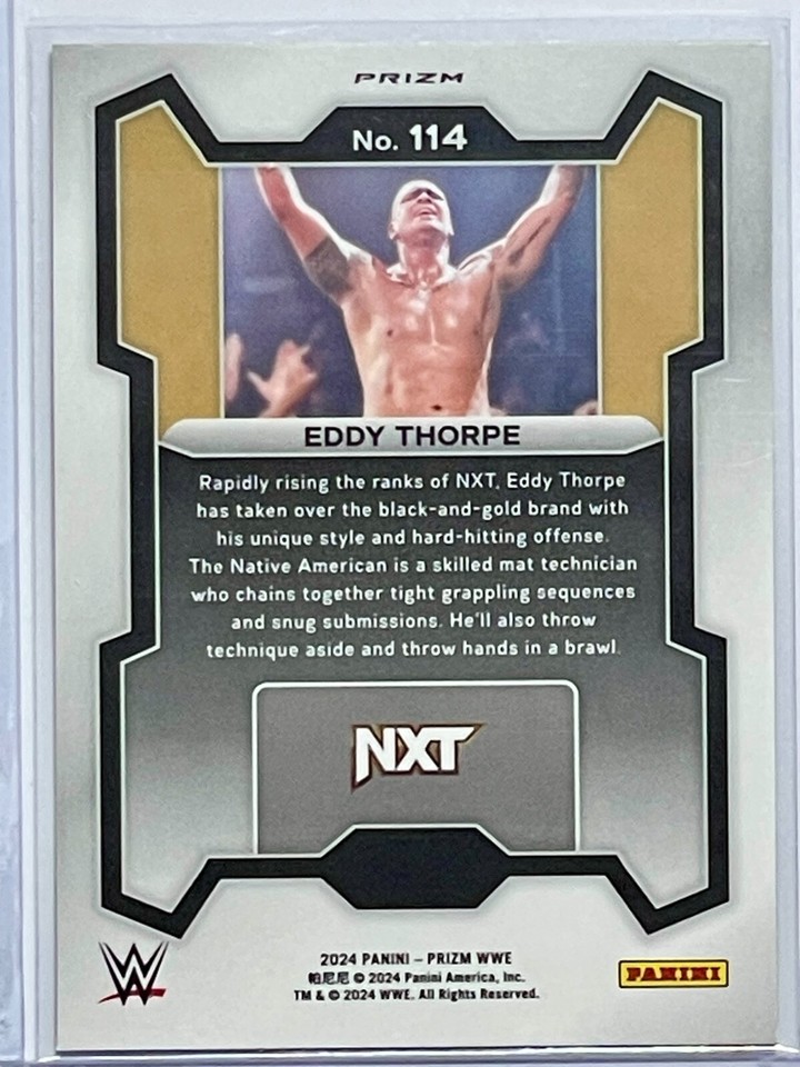 Eddy Thorpe 2024 Panini WWE Prizm #114 - Ruby Wave Prizm - NXT Rookie ...