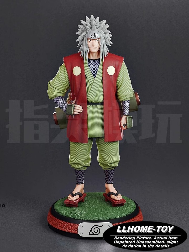 Anime Ninja Shippuden Jiraiya standing akimbo Resin 3D Print GK Kit ...