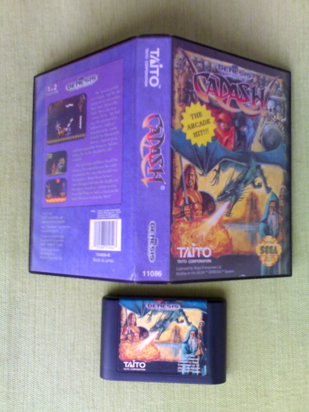 Videogame CADASH Sega Mega Drive Megadrive Genesis Ntsc Usa | eBay