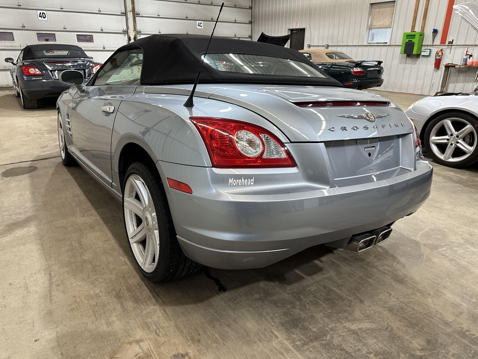 04-08 CHRYSLER CROSSFIRE REAR BUMPER COVER SAPPHIRE BLUE METALLIC CLEAR ...