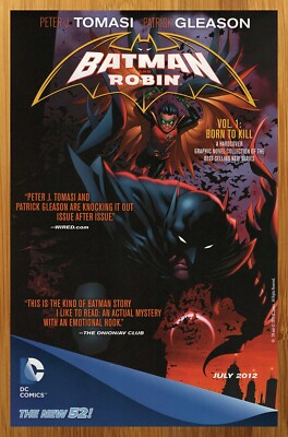 2012 DC Comics Batman & Robin Print Ad/Poster New 52 Patrick Gleason ...