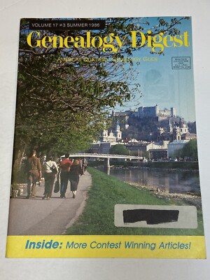 Genealogy Digest Magazine Summer1986 Matilda Archer Story Dr William ...