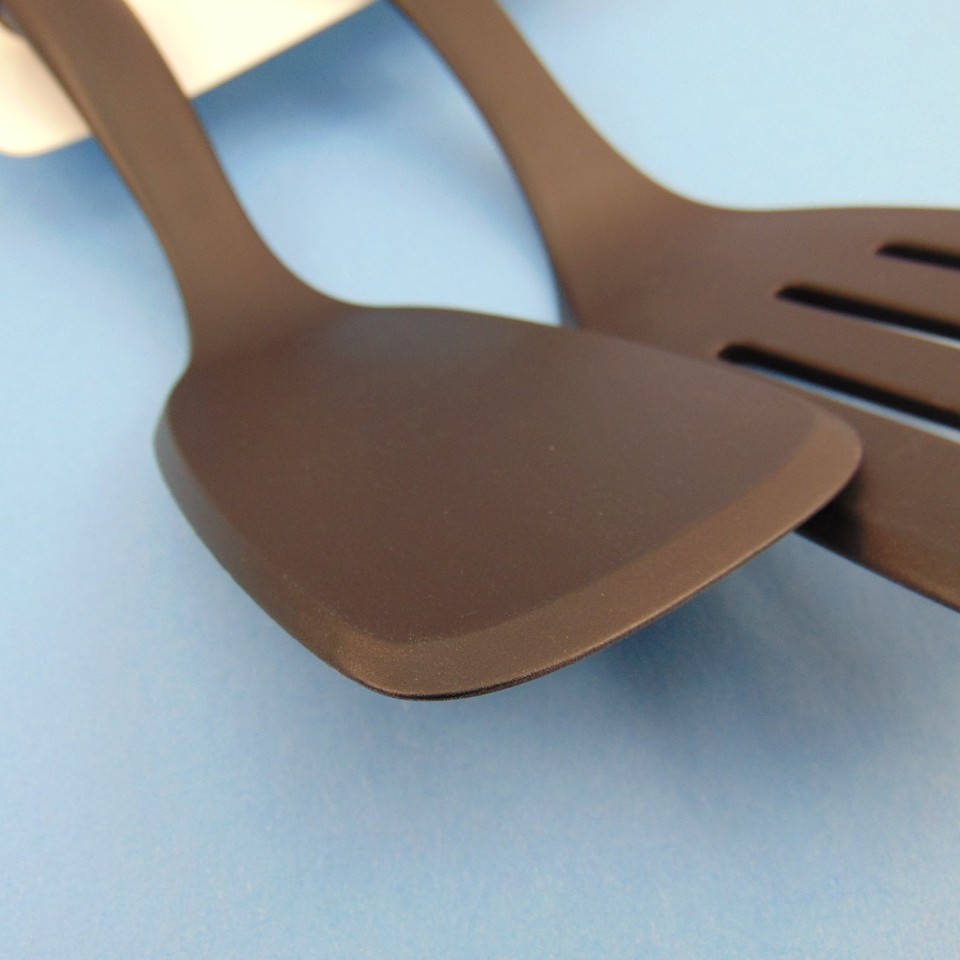 KitchenAid Short Spatula Slotted Turner Cooking Set Cream White ...