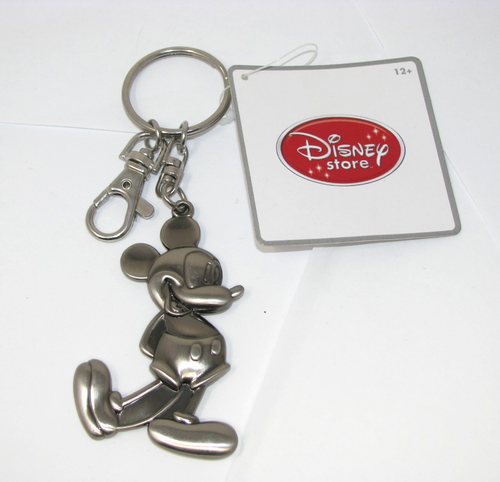 Disney Store Mickey Mouse Key Chain Pewter Metal Keyring Collectible ...
