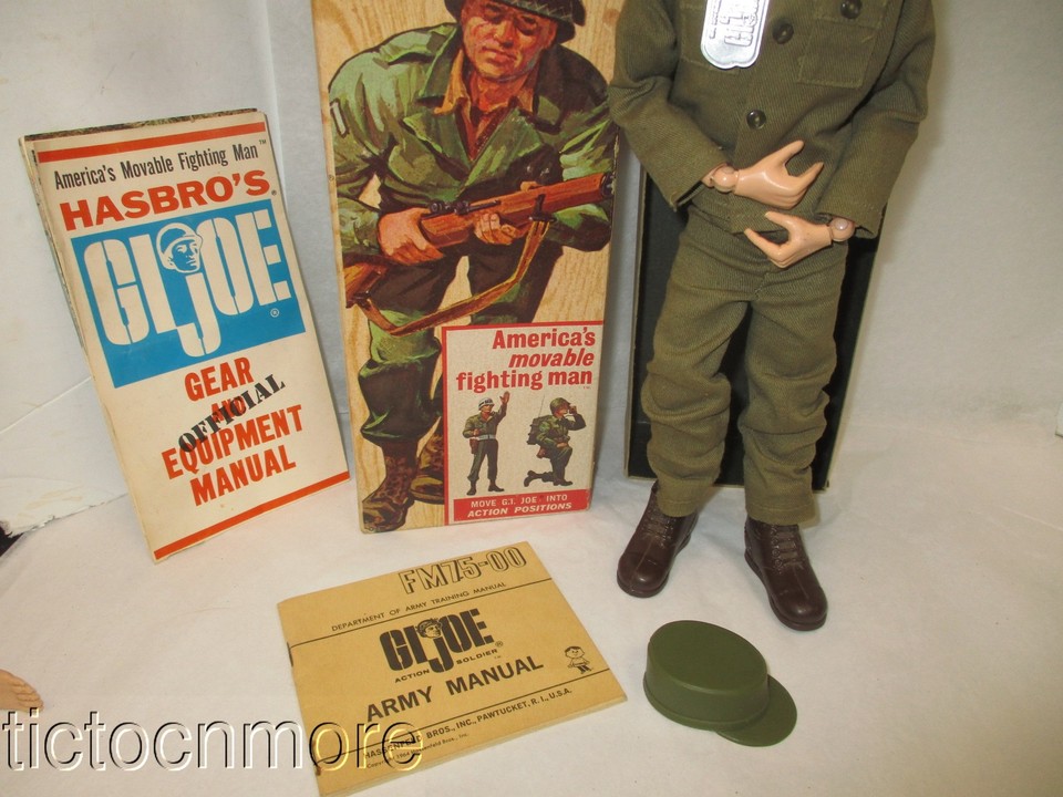 VINTAGE GI JOE ACTION SOLDIER FIGURE SCARFACE BRUNETTE NICE!!! FATIGUES ...