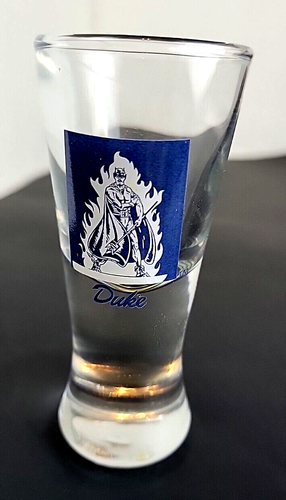 Officially Licensed DUKE University Blue Devils Shot Glass Shooter w ...