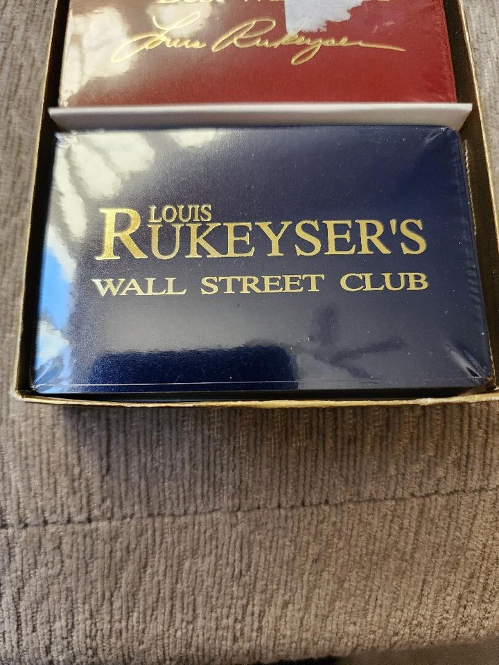 VINTAGE LOUIS RUKEYSERS WALL STREET CLUB PLAYING CARDS | eBay